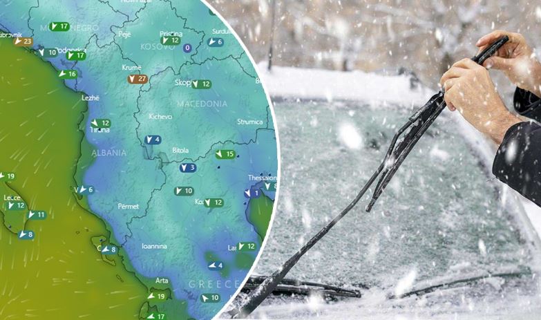 Acari pllakos mbi Shqipëri/ Temperaturat në zonat malore, deri në minus ...