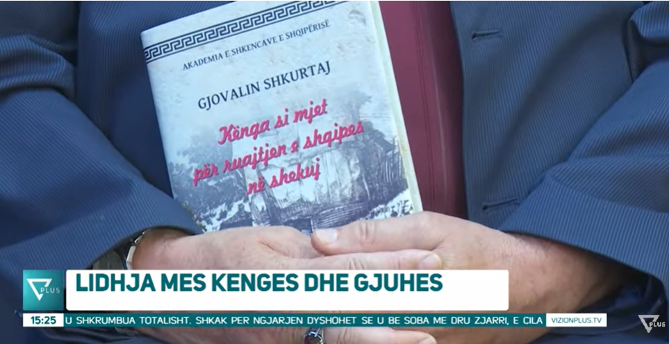 Lidhja mes këngës dhe gjuhës/ Gjovalin Shkurtaj sjell librin e ri ...