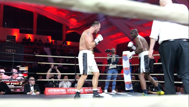 “Fists of fire 2” në Shkodër, tetë duele boksi, Nelson Hysa mbron ...